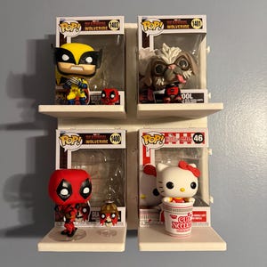3D Printed | Funko Pop Figure and Box Holder | 4 Pack | Modular Display ...
