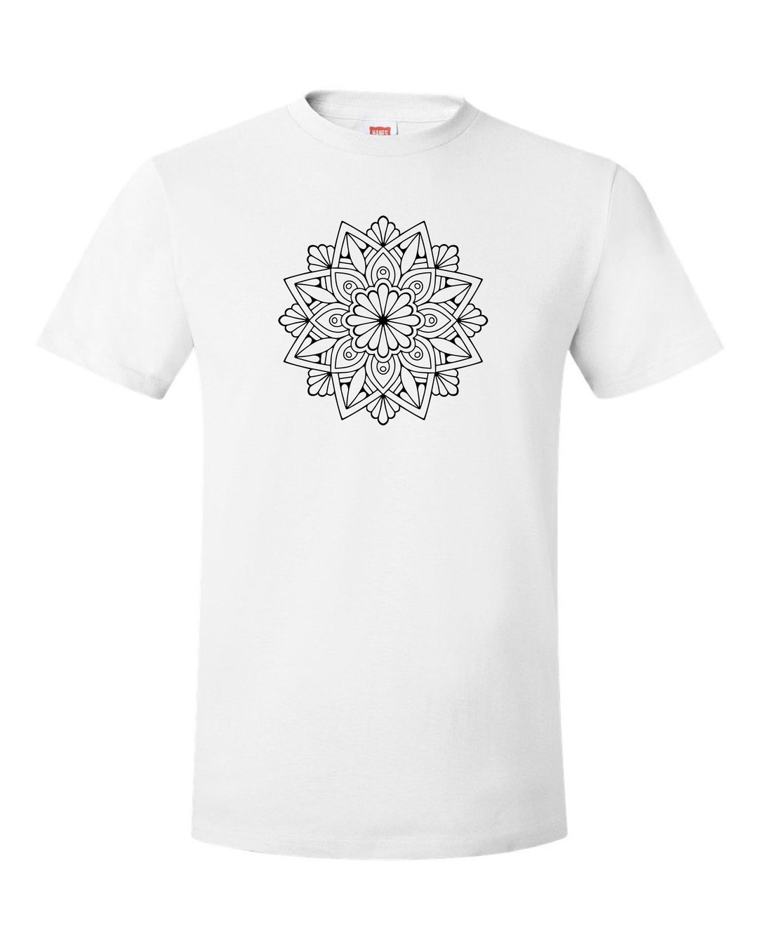 Color Your Own Shirt | Mandala Coloring | Mandala T-shirt - Etsy