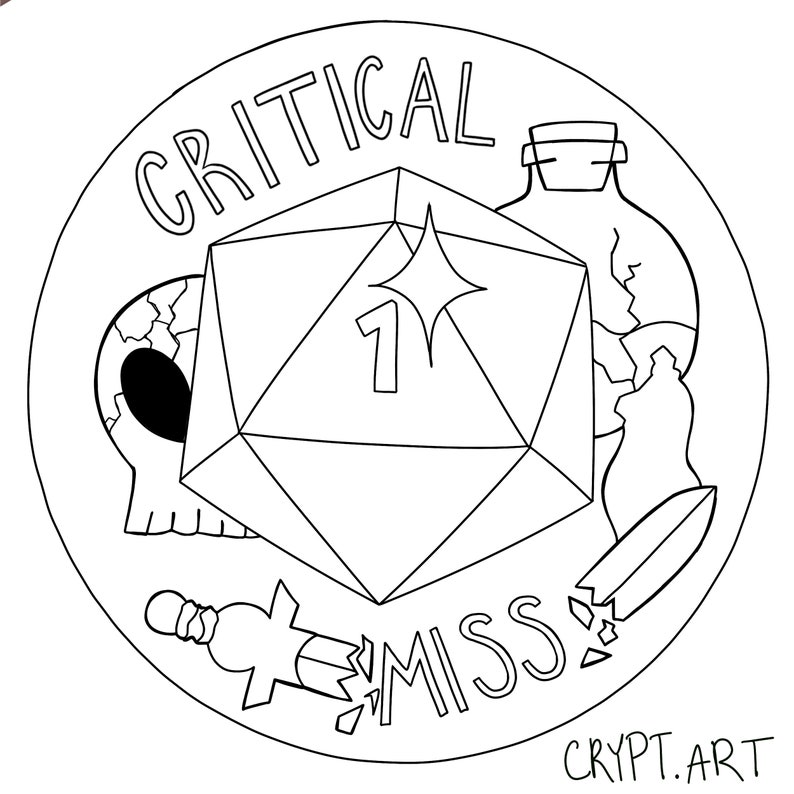 Critical Miss! Embroidery Pattern - Etsy