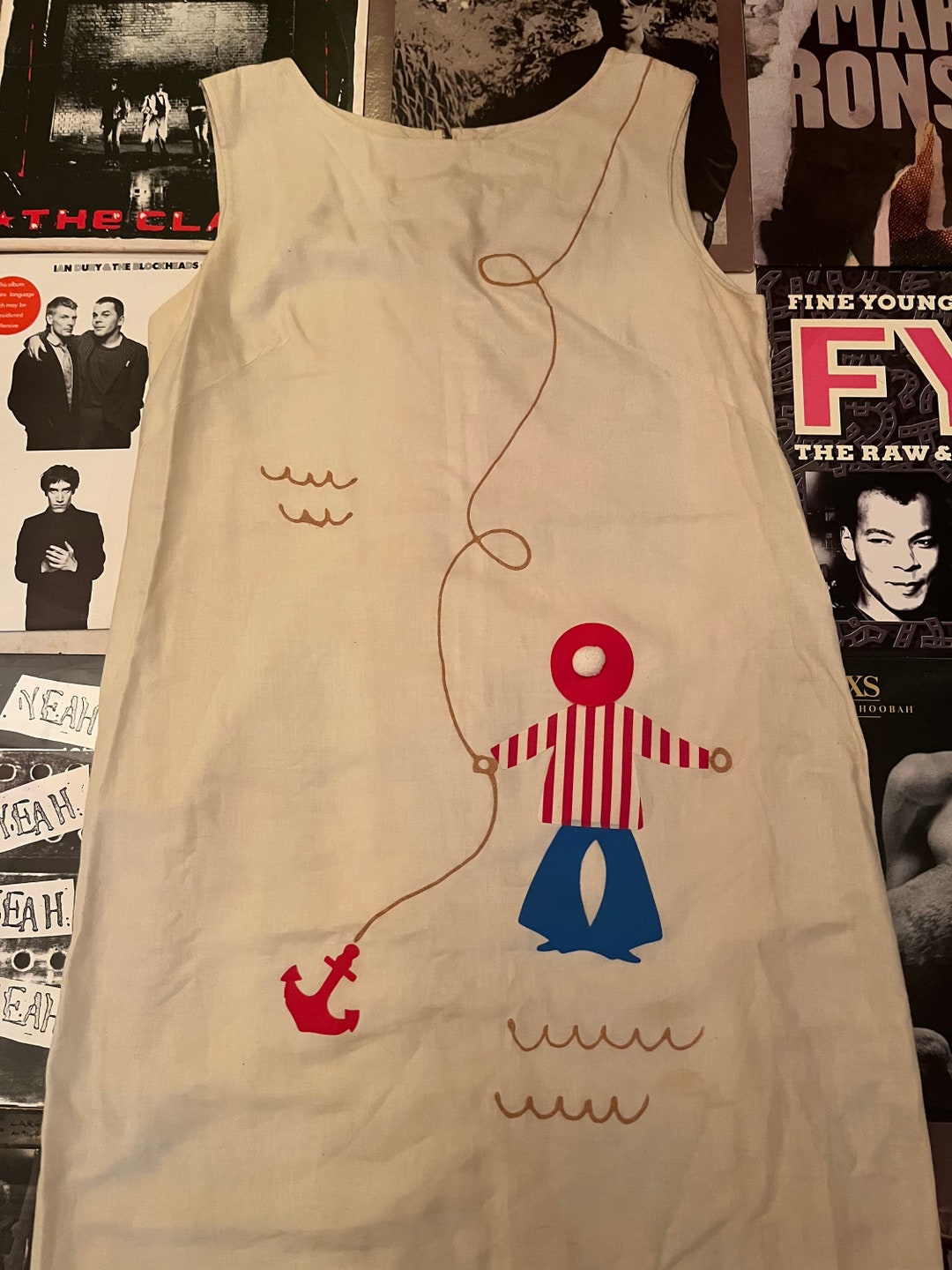 Vintage Nautical Sheath Dress - Etsy