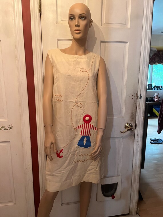 Vintage nautical sheath dress - Gem