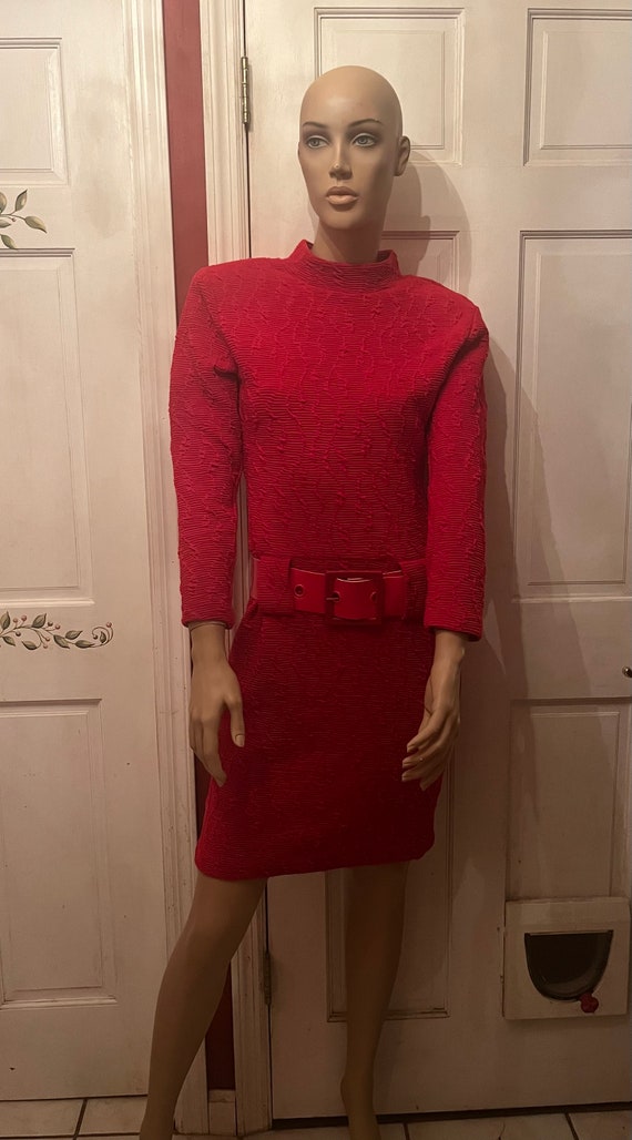 Vintage Polyester Dress,Sz14, Vintage Polyester,80’s … - Gem