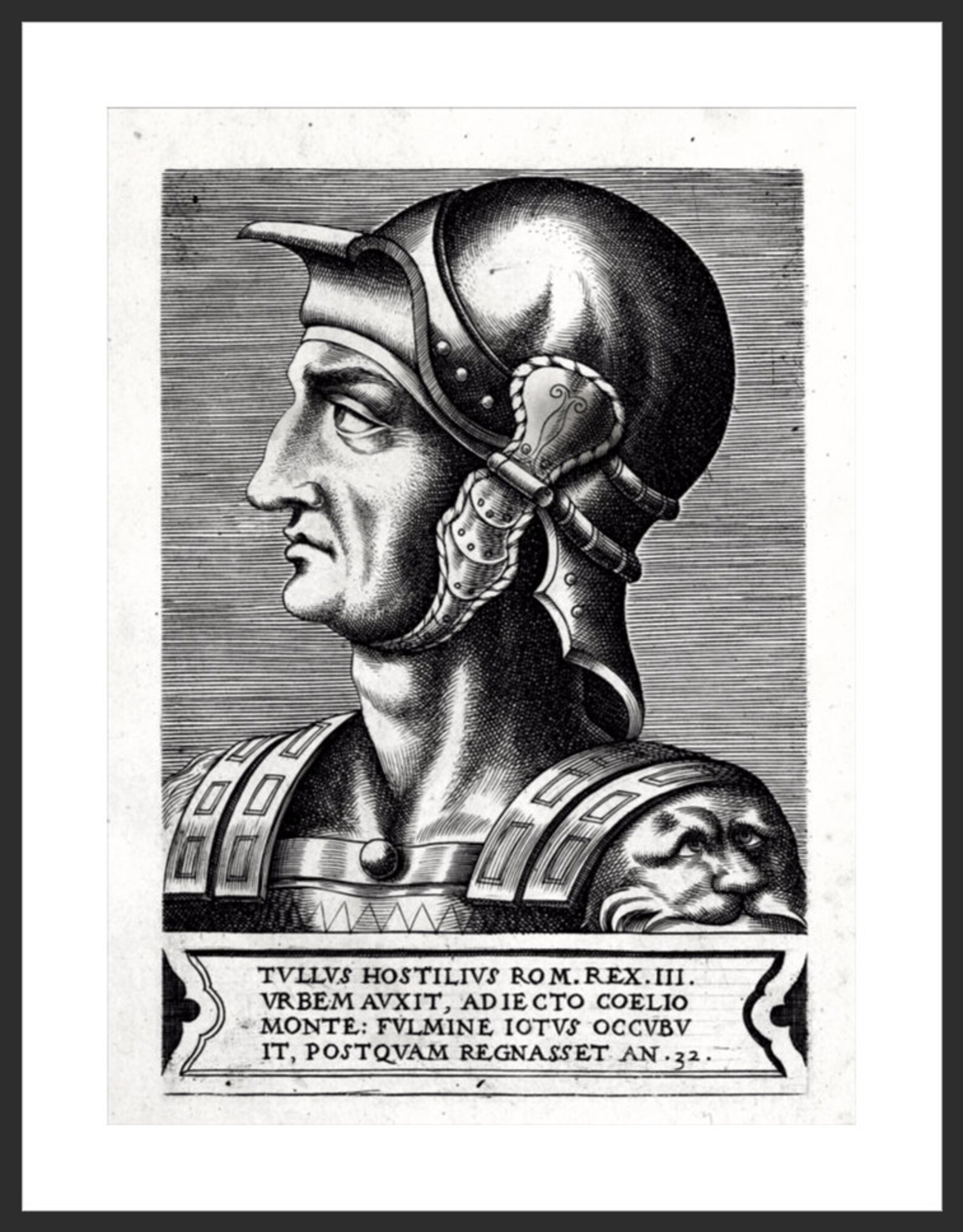 Tullus Hostilius Third King of The Roman Empire Poster Print | Etsy