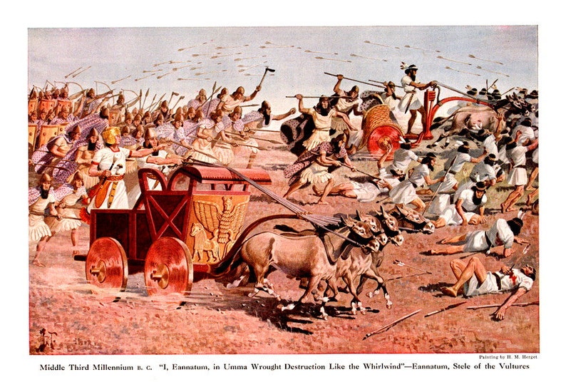 Ancient Mesopotamia Battle between EANNATUM King of Lagash | Etsy