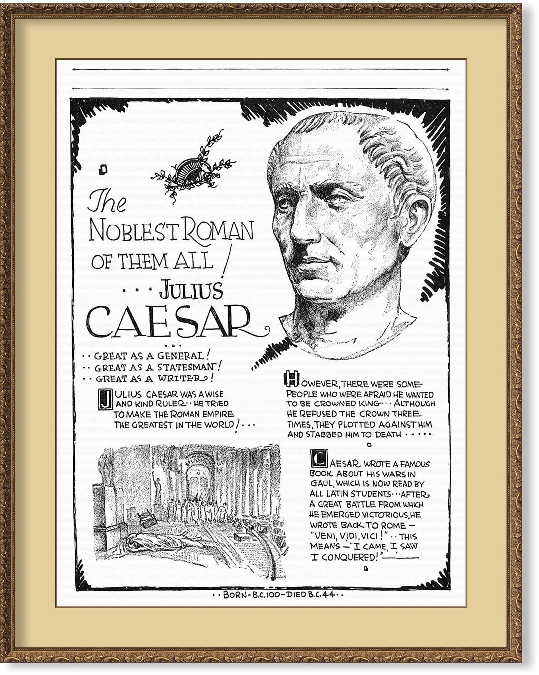 Julius Caesar, the Noblest Roman of Them All General, Statesman, Consul ...