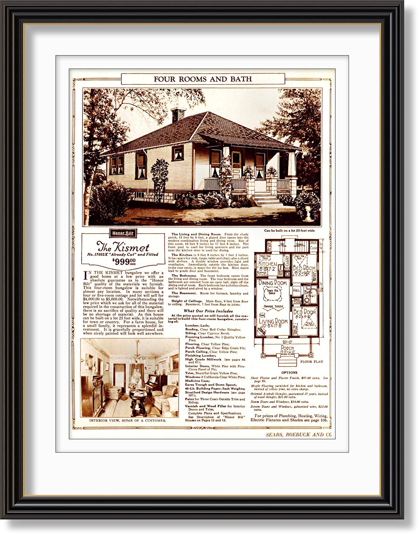 Sears KISMET 1925 Budget Bungalow, Gracefully Proportioned and When ...