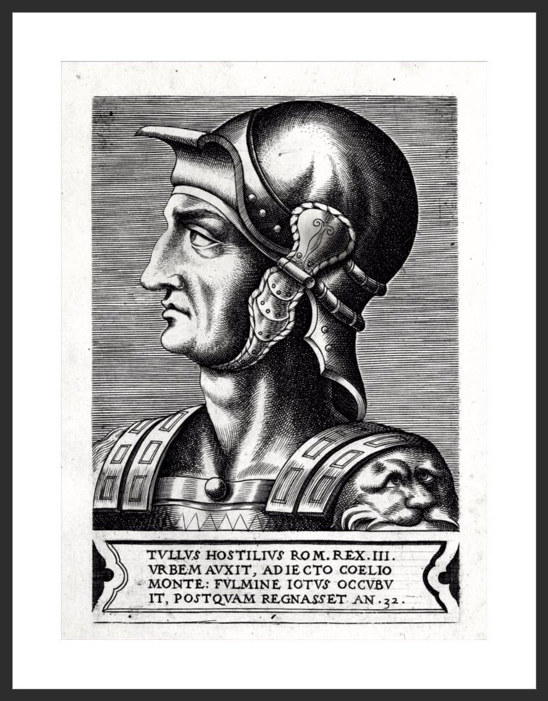 Tullus Hostilius Third King of the Roman Empire Poster Print - Etsy