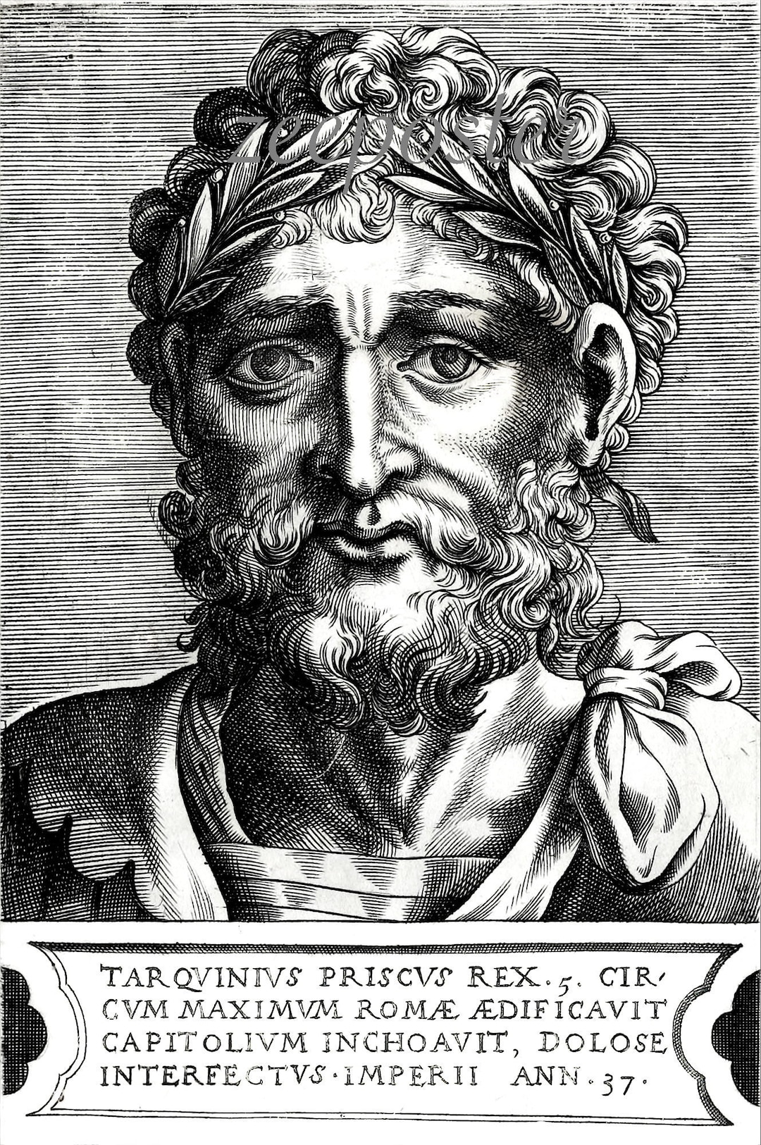 5th King of Rome, Lucius Tarquinius Priscus, or Tarquin the Elder ...