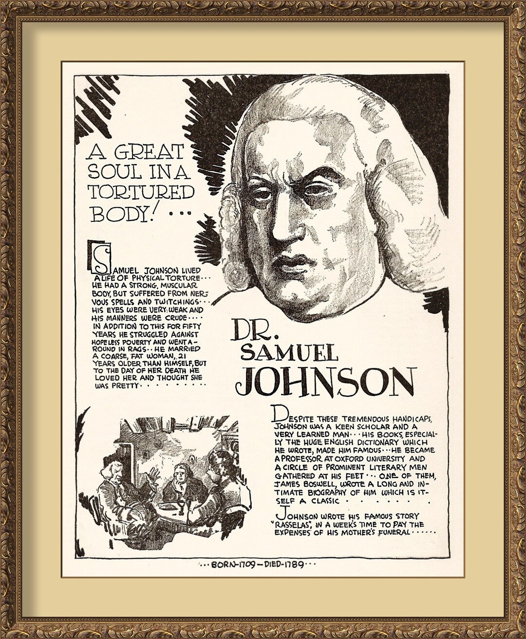 SAMUEL JOHNSON, Poet, Essayist, Moralist, Literary Critic, Biographer ...