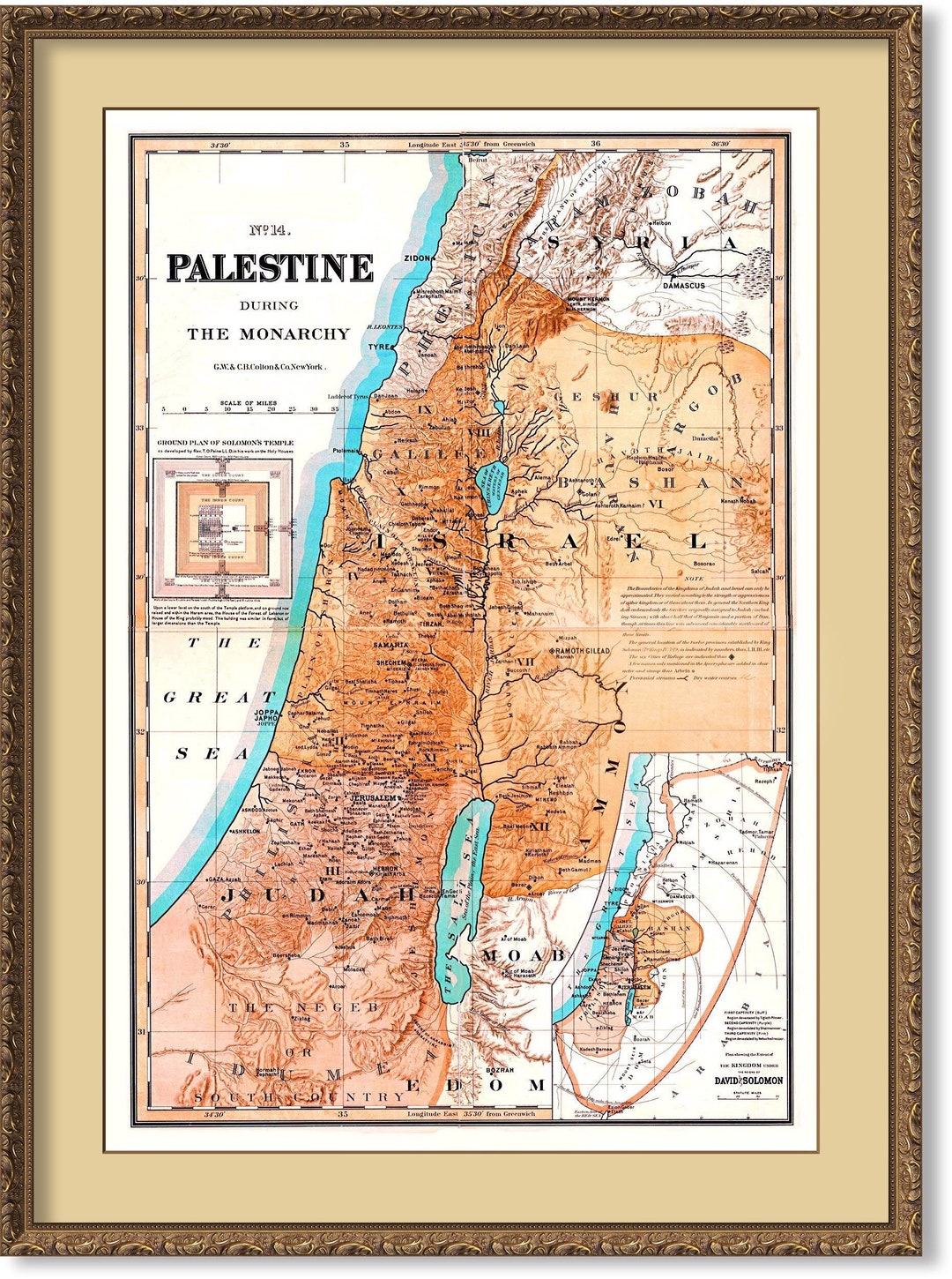 Palestine During the Monarchy of Kings David and Solomonc. 1050 920 BCE ...