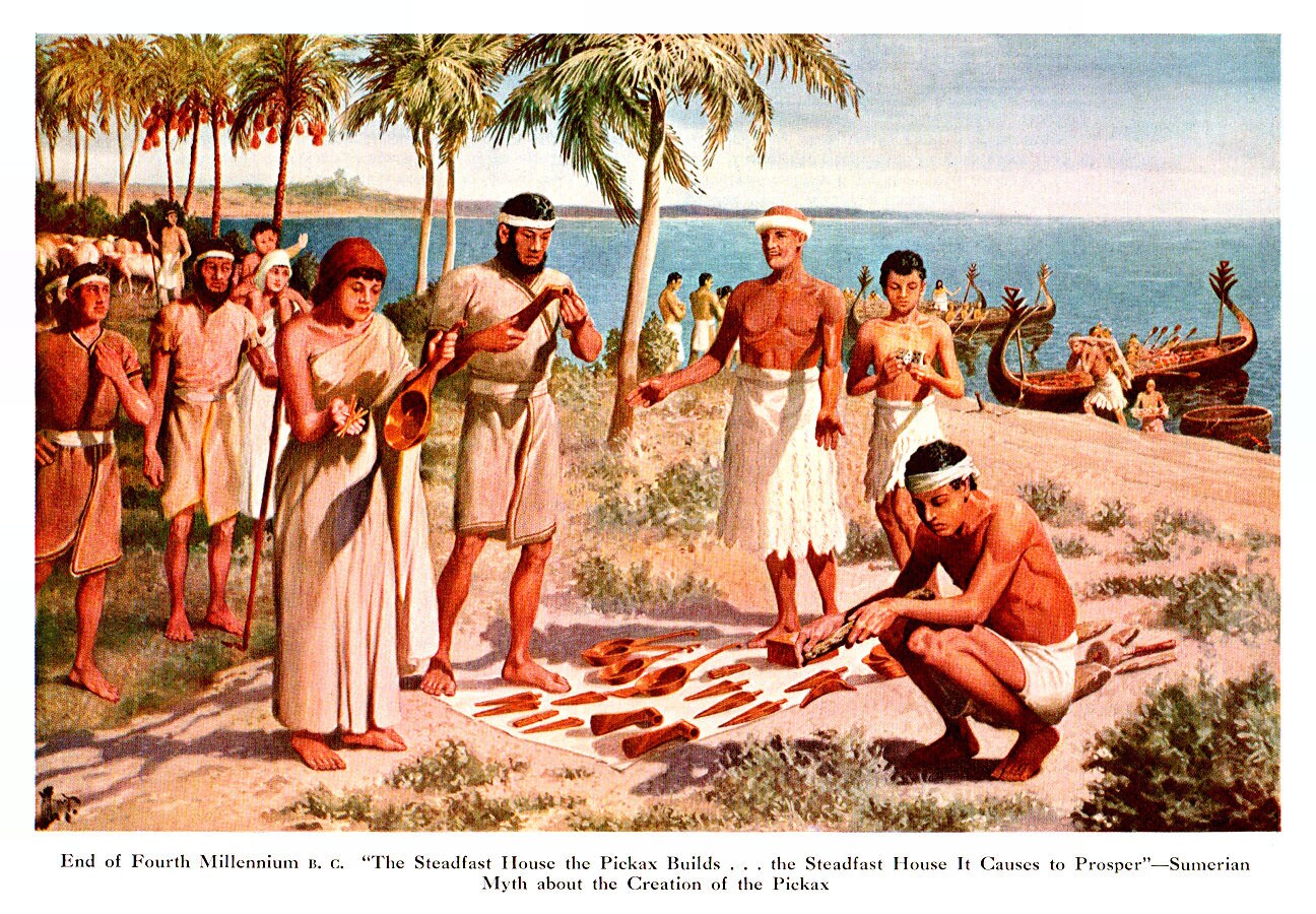 Ancient Mesopotamia,18 Century BC, Sumerian Myth About Creation of the ...