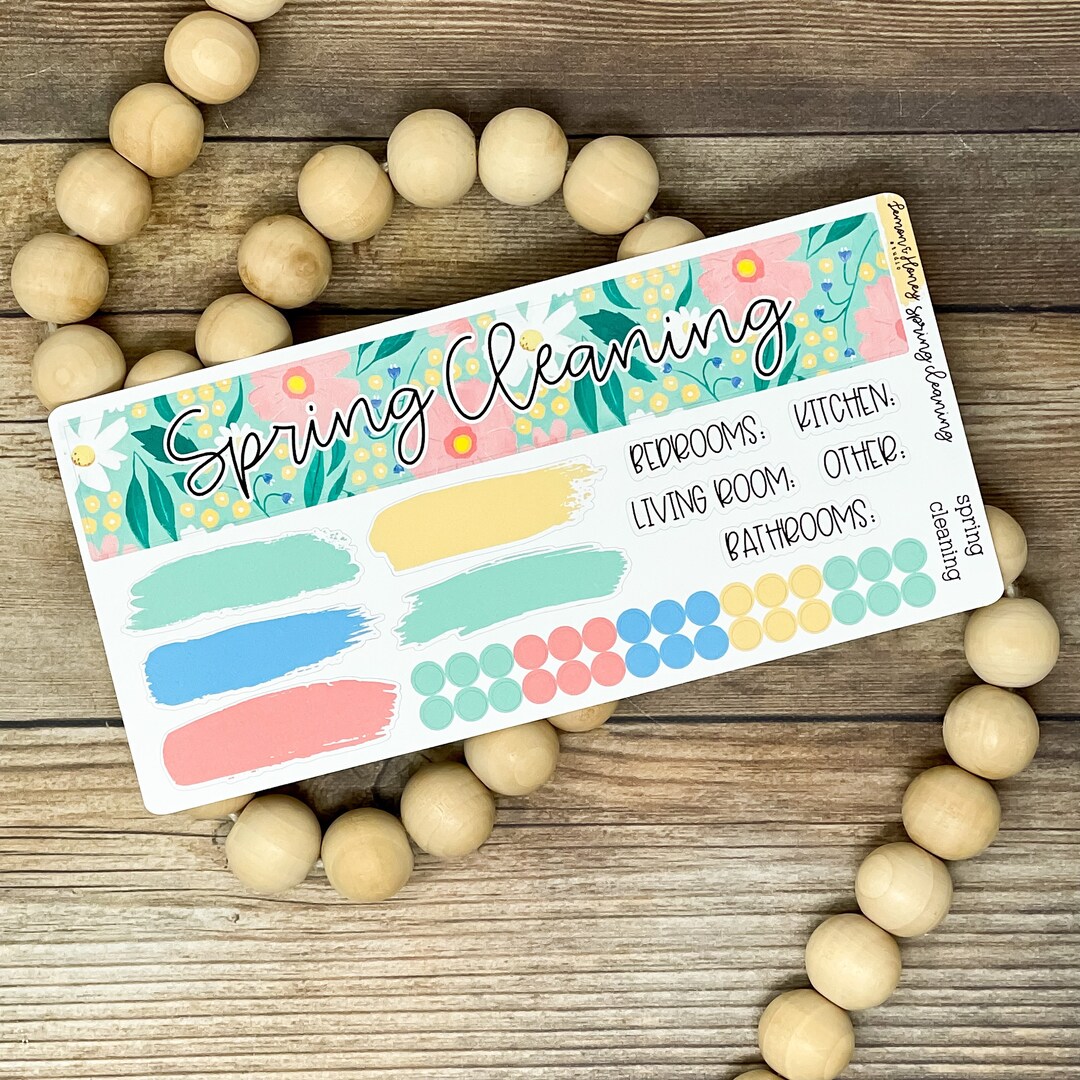 Spring Cleaning Notes Page Kit - Etsy