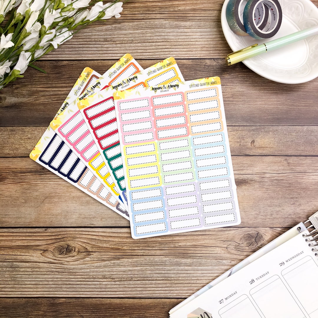 Stitched Quarter Boxes - Etsy