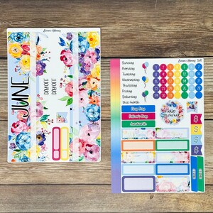 7x9 June Monthly Sticker Kit - Etsy