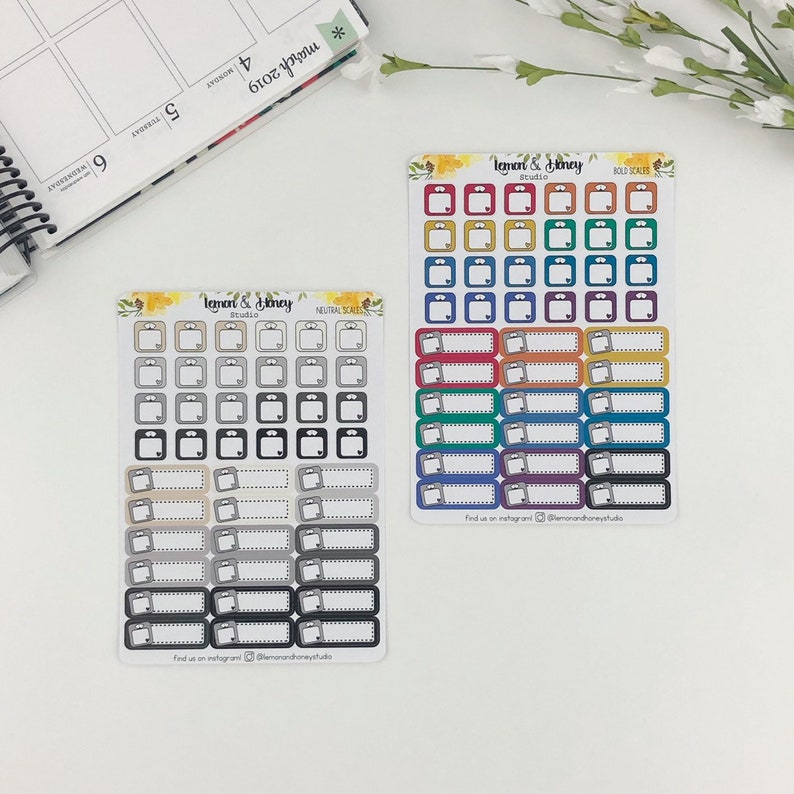 Weight Tracker Scales Functional Planner Stickers - Etsy