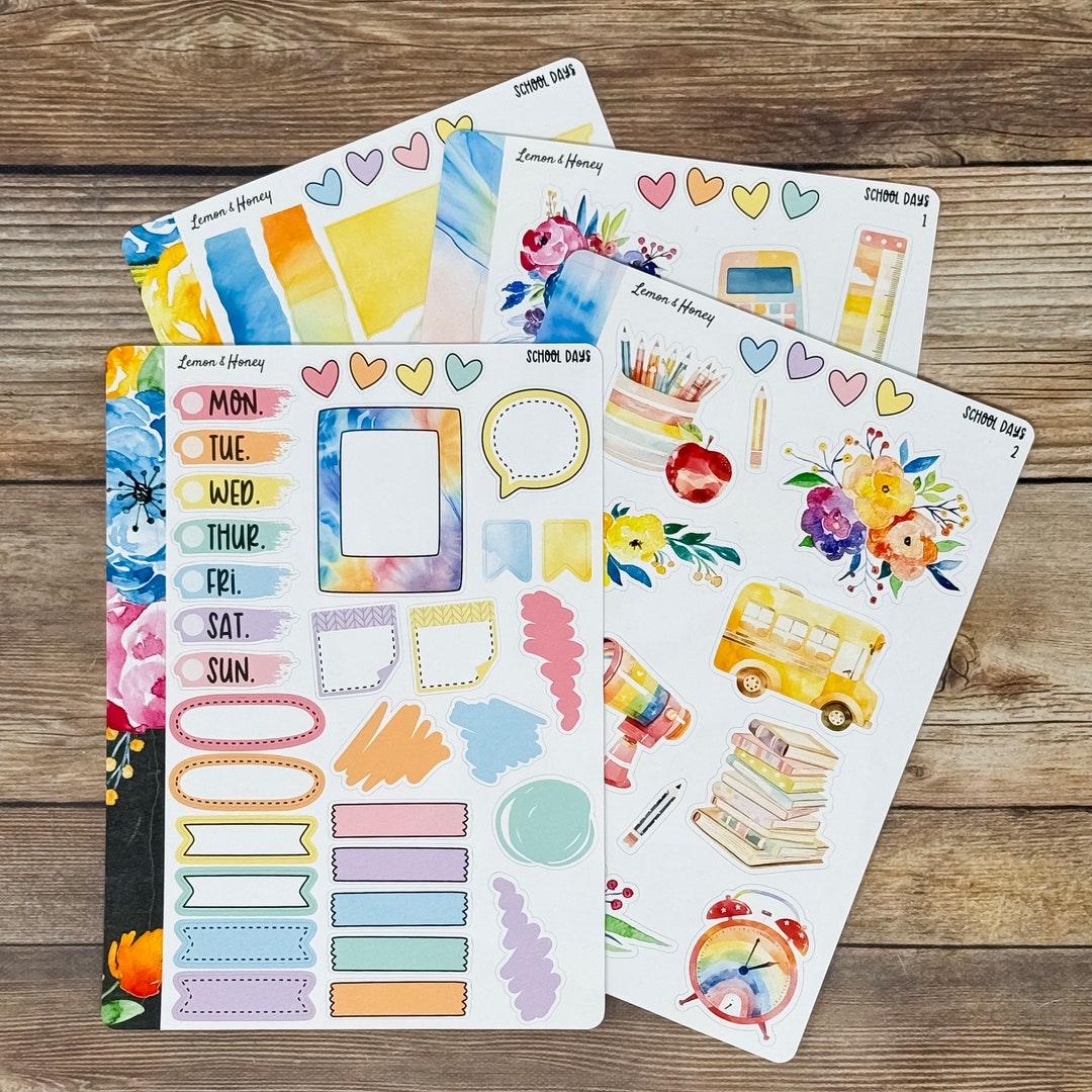 School Days Journaling and Deco Stickers - Etsy