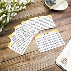 Cute Cursive Script Stickers - Etsy