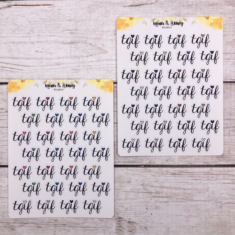 TGIF Planner Stickers | Etsy