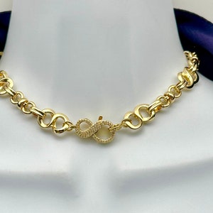 Figure 8 Gold Chain Necklace. French Horticole De Dison Gold Coin ...