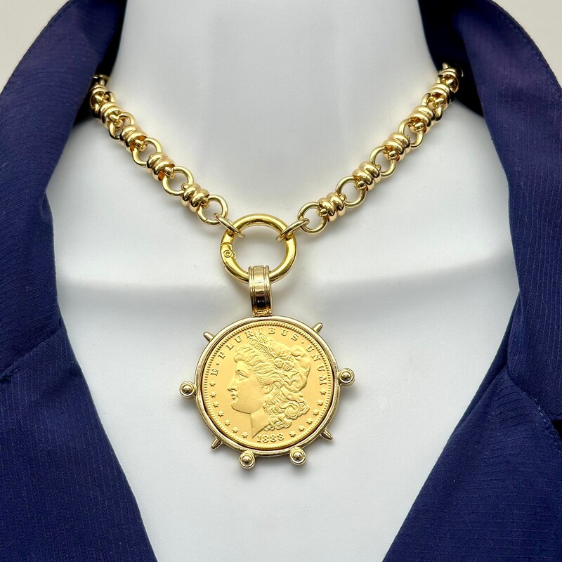 Coin Holder Necklace - Etsy