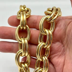 Extra Large Gold Chain Necklace. Chunky Aluminum Gold Chain ...