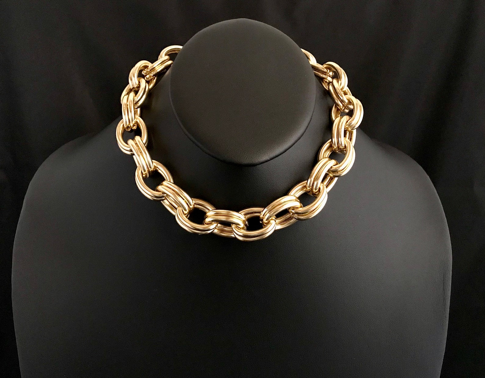 Extra Large Gold Chain Necklace. Chunky Aluminum Gold Chain. - Etsy