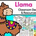Llama Classroom Decor Bundle Editable, Llama Theme Classroom Bulletin ...