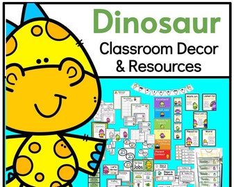 Dinosaur Classroom Decor Theme Bundle Printable Digital Download - Etsy