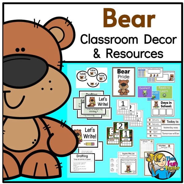 Teddy Bear Classroom Decor - Etsy