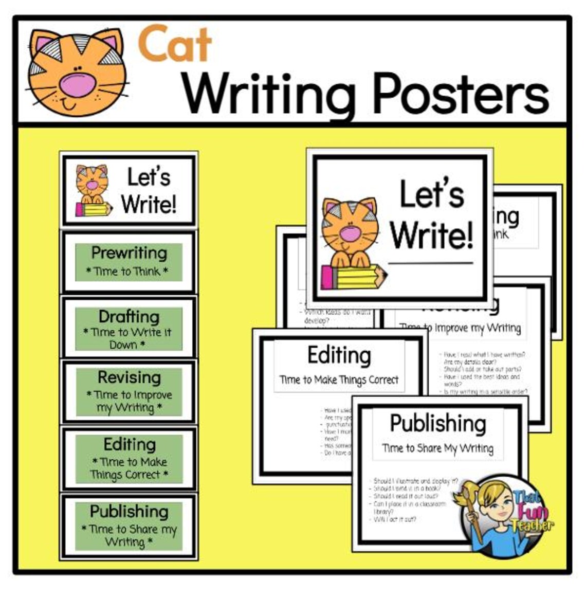Cat Theme Classroom Decor & Resources - DIGITAL DOWNLOAD - Etsy