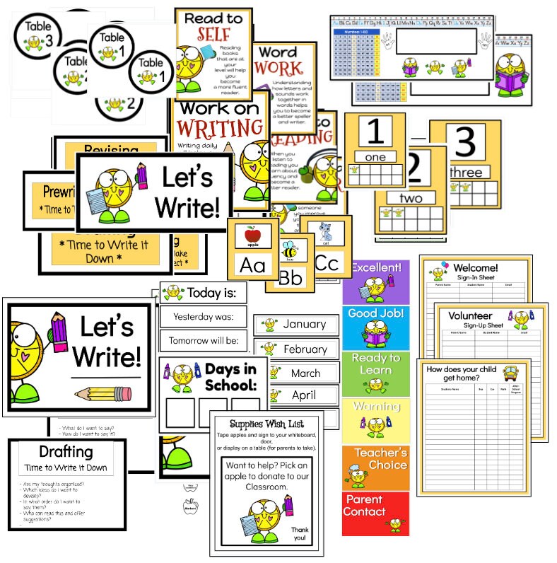 Lemon Theme Classroom Decor & Resources - DIGITAL DOWNLOAD - Etsy
