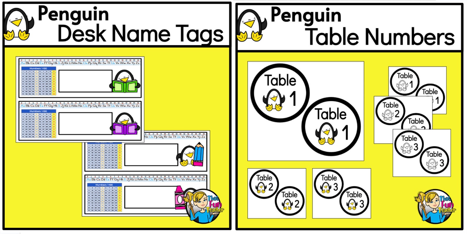 Penguin Theme Classroom Decor & Resources - DIGITAL DOWNLOAD - Etsy