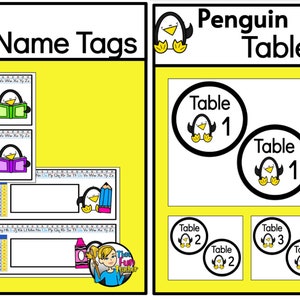 Penguin Theme Classroom Decor & Resources - DIGITAL DOWNLOAD - Etsy