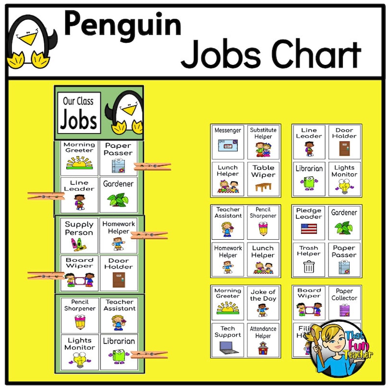 Penguin Theme Classroom Decor & Resources - DIGITAL DOWNLOAD - Etsy