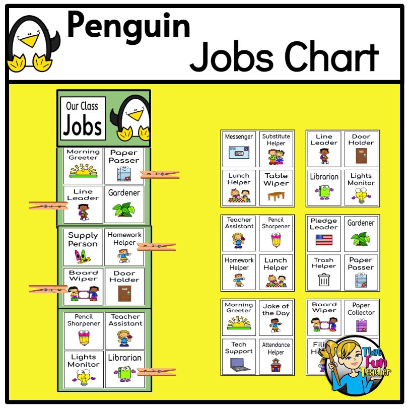 Penguin Theme Classroom Decor & Resources DIGITAL DOWNLOAD - Etsy