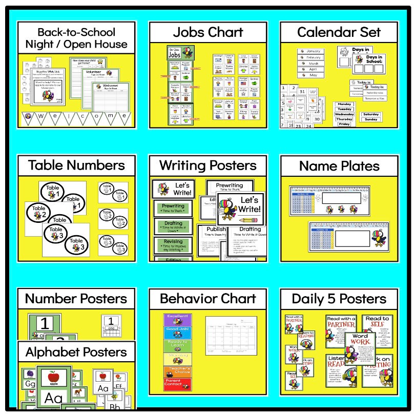 Toucan Theme Classroom Decor & Resources - DIGITAL DOWNLOAD - Etsy