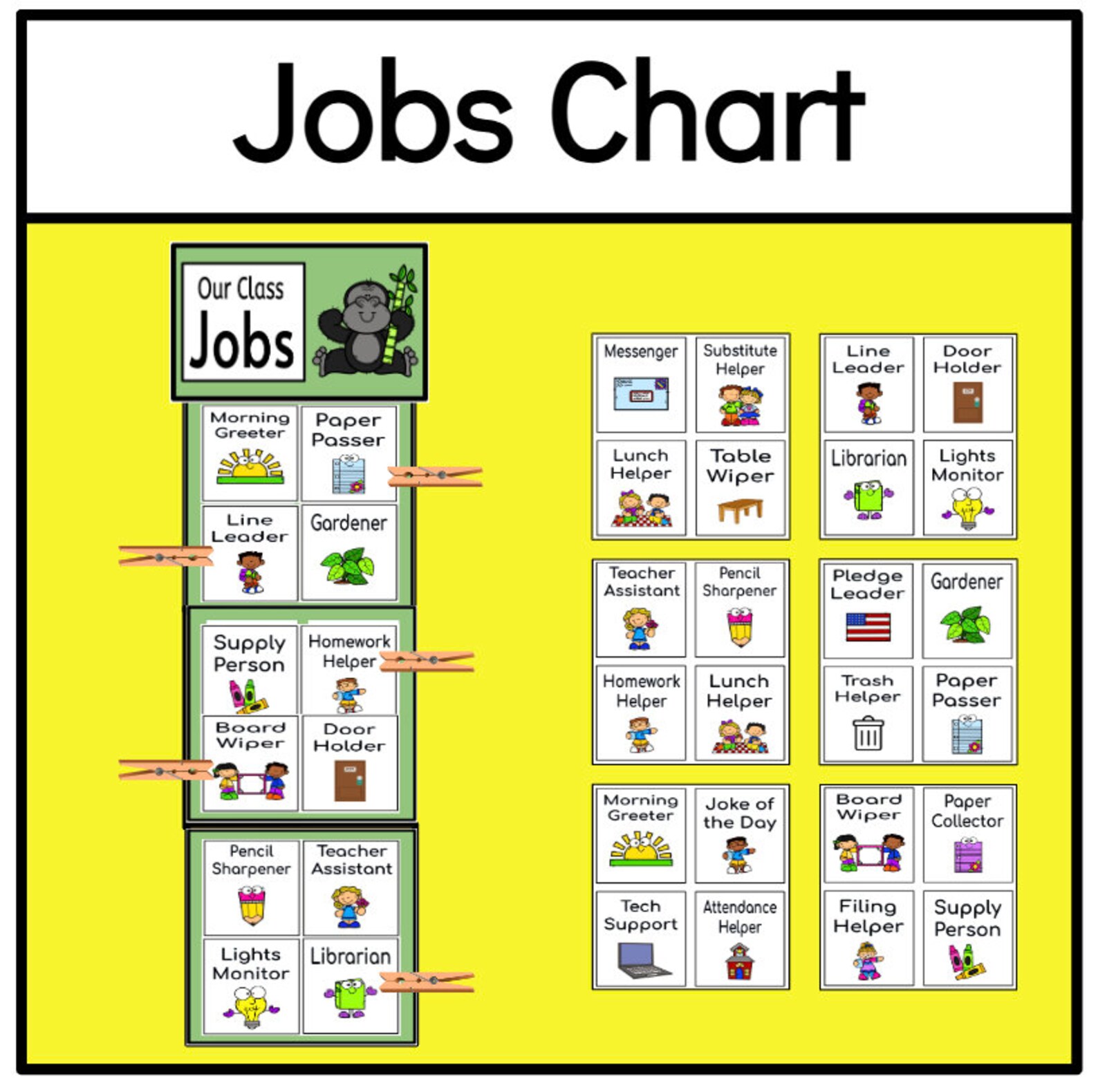 Gorilla Theme Classroom Decor & Resources - DIGITAL DOWNLOAD - Etsy