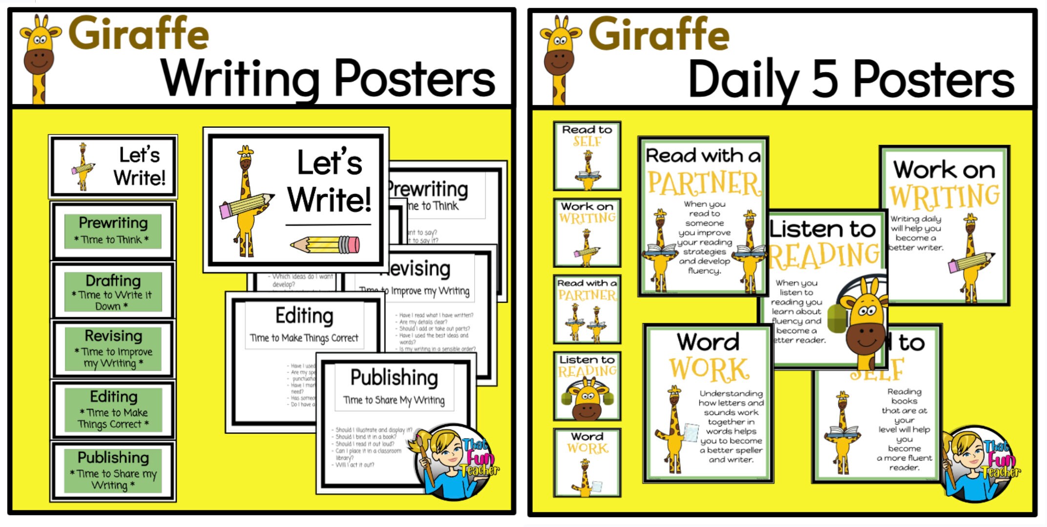 Giraffe Theme Classroom Decor & Resources DIGITAL DOWNLOAD - Etsy