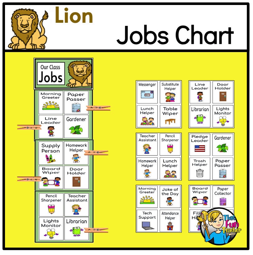 Lion Theme Classroom Decor & Resources - DIGITAL DOWNLOAD - Etsy