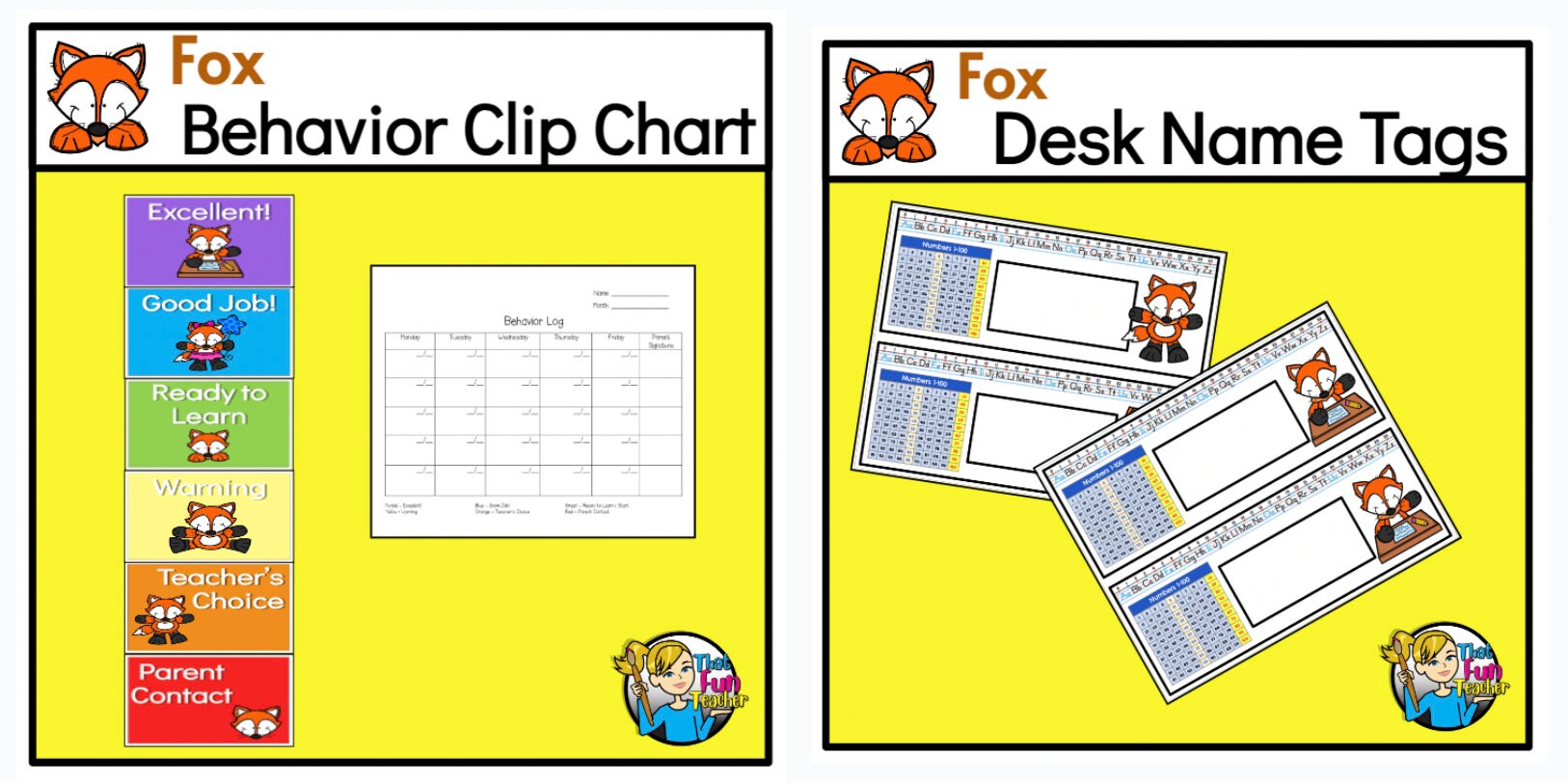 Fox Theme Classroom Decor & Resources - DIGITAL DOWNLOAD - Etsy