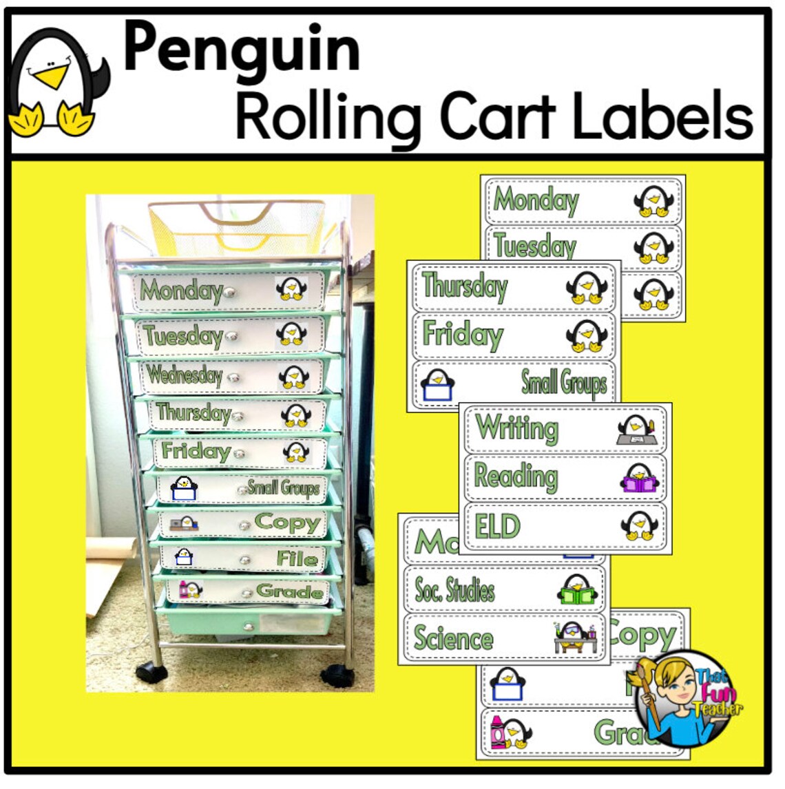 Penguin Theme Classroom Decor & Resources DIGITAL DOWNLOAD - Etsy