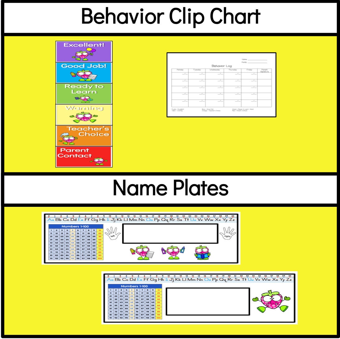 Strawberry Theme Classroom Decor & Resources - DIGITAL DOWNLOAD - Etsy