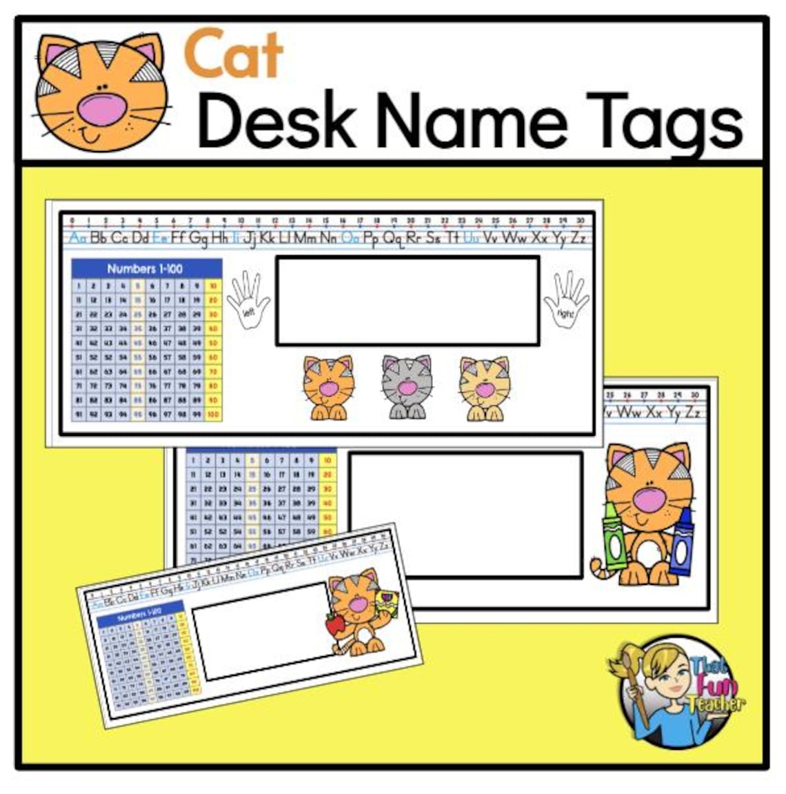 Cat Theme Classroom Decor & Resources - DIGITAL DOWNLOAD - Etsy
