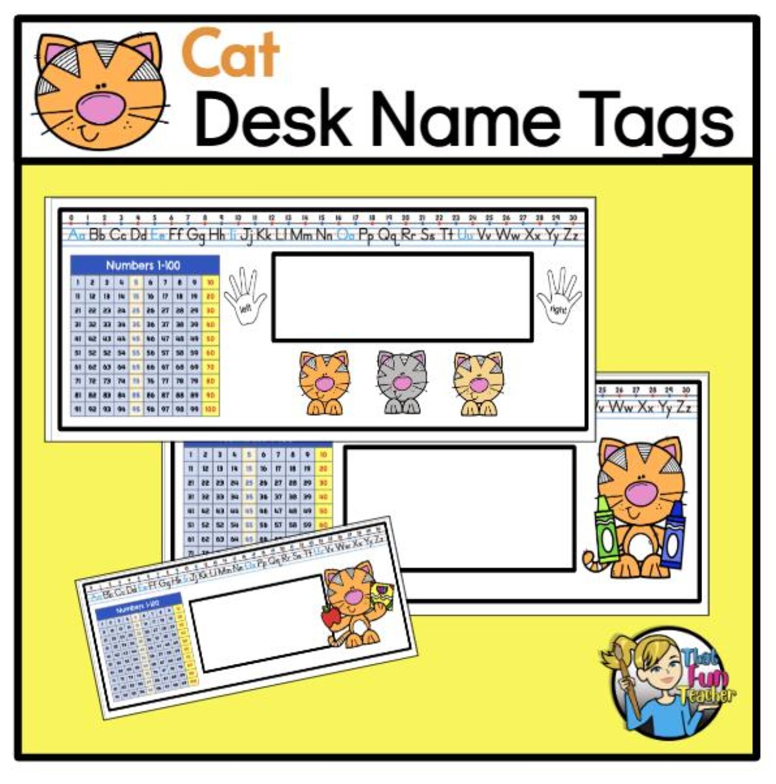 Cat Theme Classroom Decor & Resources - DIGITAL DOWNLOAD - Etsy