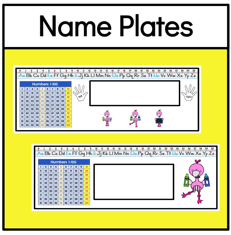 Flamingo Theme Classroom Decor & Resources - DIGITAL DOWNLOAD - Etsy