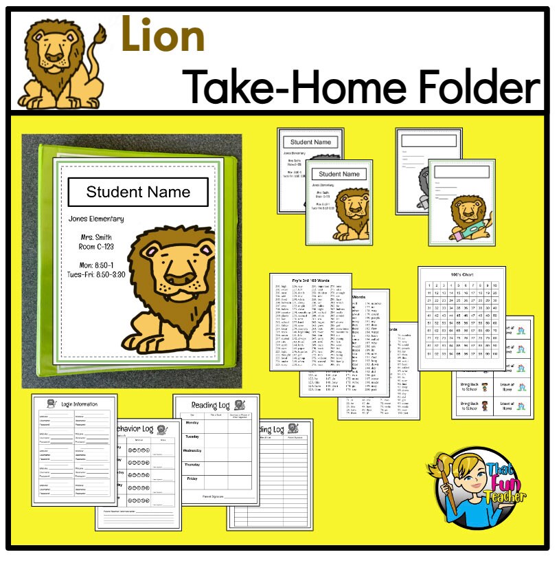 Lion Theme Classroom Decor & Resources - DIGITAL DOWNLOAD - Etsy