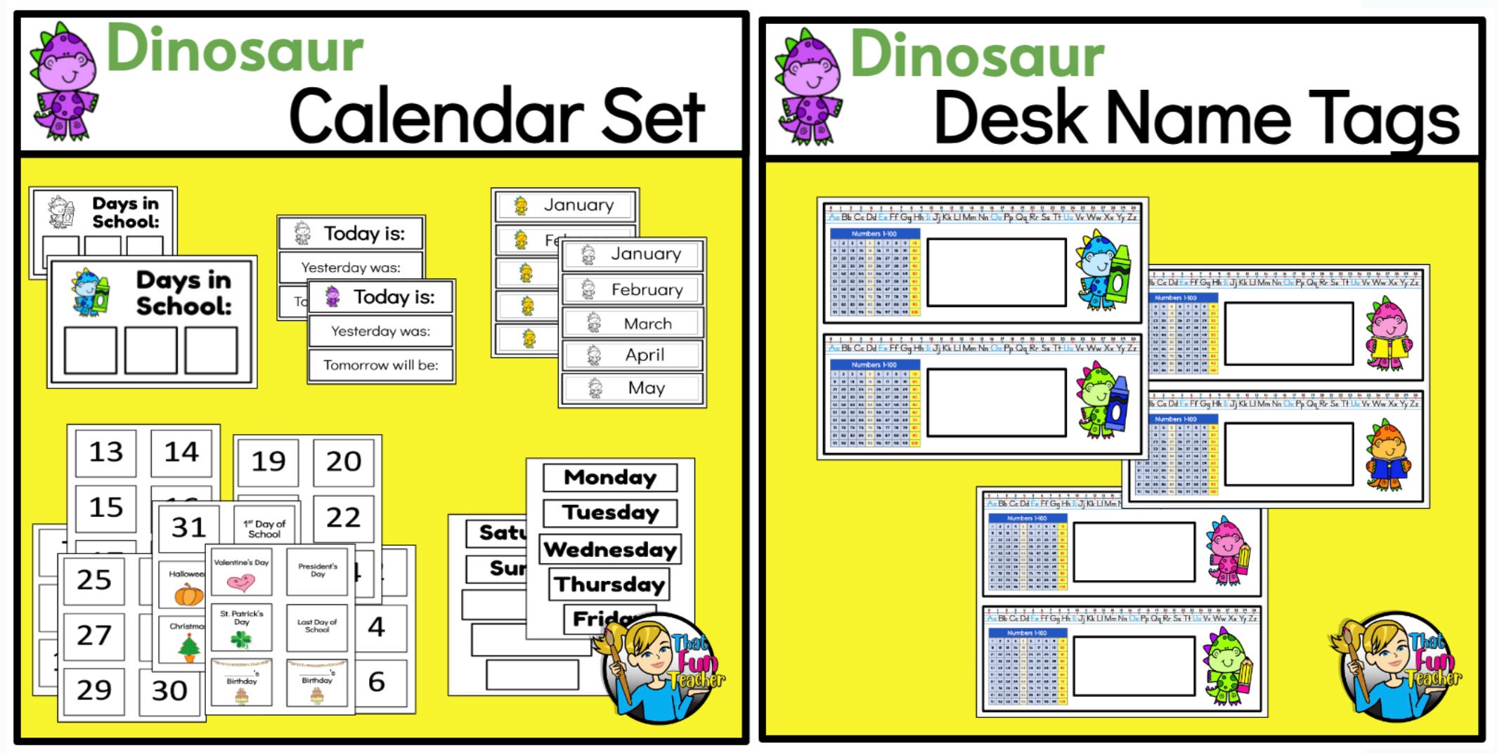 Dinosaur Theme Classroom Decor & Resources DIGITAL DOWNLOAD - Etsy