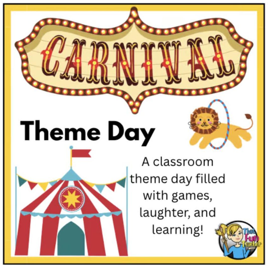 Carnival Day | Classroom Theme Day Activity Pack for Kindergarten–2nd ...