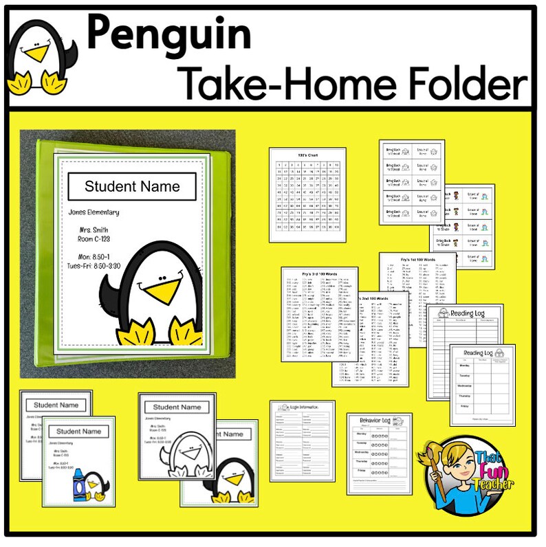 Penguin Theme Classroom Decor & Resources - DIGITAL DOWNLOAD - Etsy