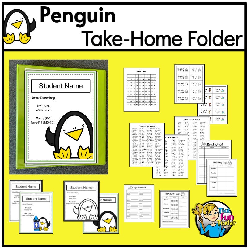Penguin Theme Classroom Decor & Resources DIGITAL DOWNLOAD - Etsy